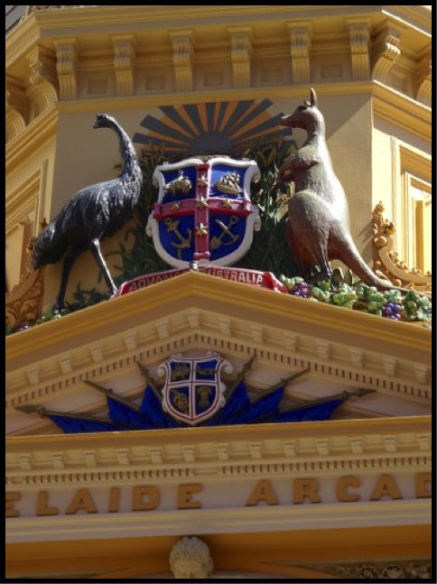 The Adelaide Arcade – Coat of Arms – The Rambling Wombat